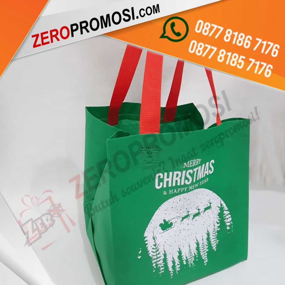 Jual Souvenir Christmas Tas Goodie Bag Natal Ready Stock Ukuran