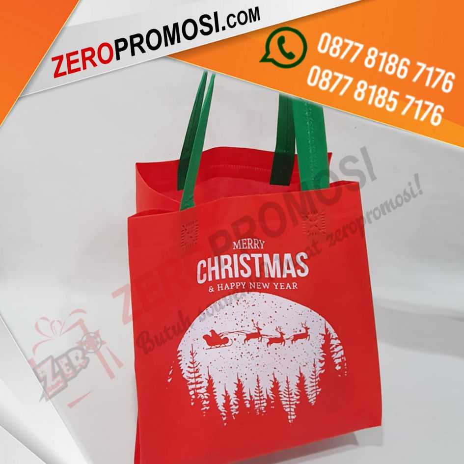 Jual Souvenir Christmas Tas Goodie Bag Natal Ready Stock Ukuran