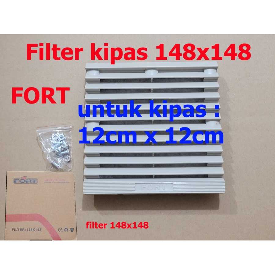 Jual FAN FILTER PLASTIK 12 x 12cm / 4 INCH COVER KIPAS PLASTIK