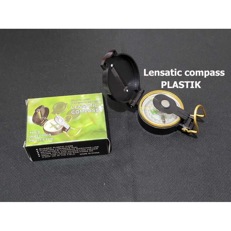 Jual Kompas Lensa bidik plastik / Compass Lensatic Bidik PLASTIK