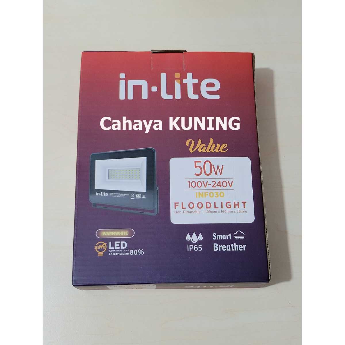 Jual Lampu sorot 50watt KUNING LED inlite value INF030 in-lite