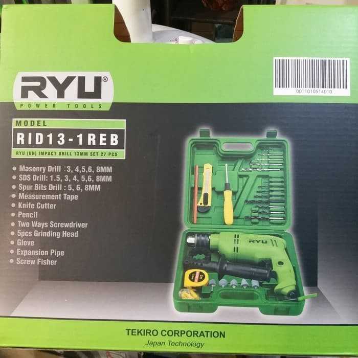 Jual MESIN BOR TANGAN RYU RID13-1 RE / MESIN BOR set 27 | Jakmall.com