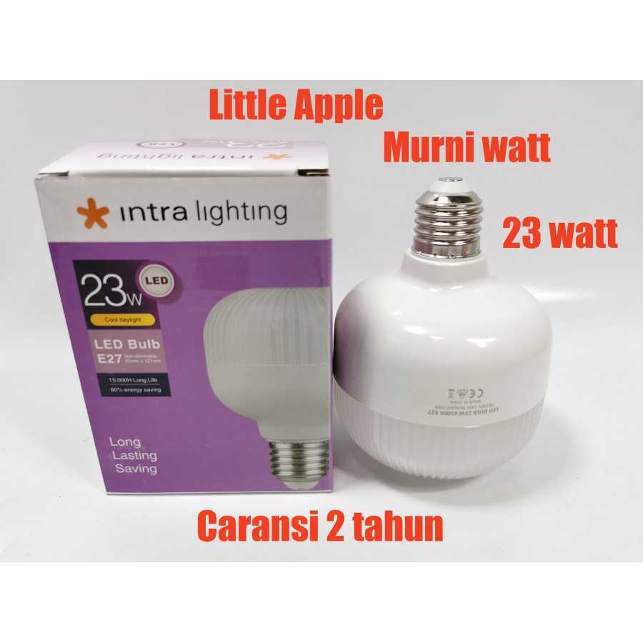 Jual lampu led bulb 23w little apple intra lighting Cahaya PUTIH
