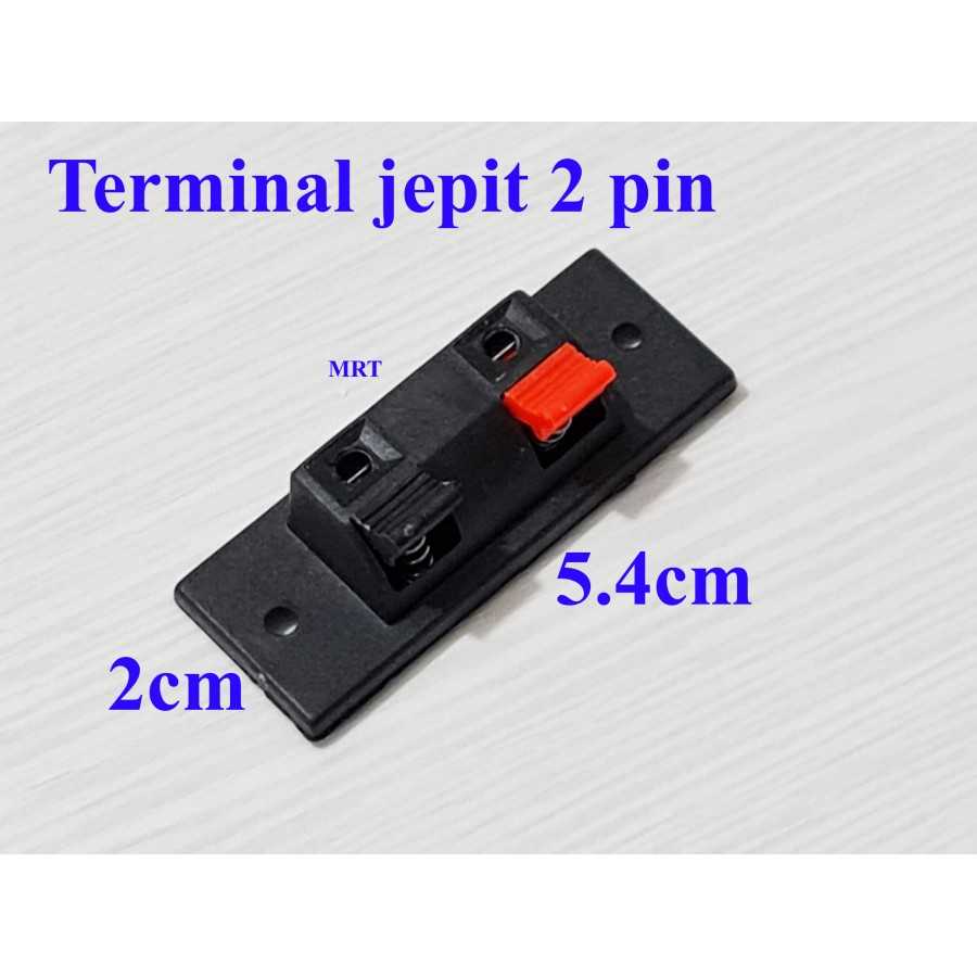 Jual Terminal Jepit 2 Pin Speaker Amplifier Kabel Power Box 2P