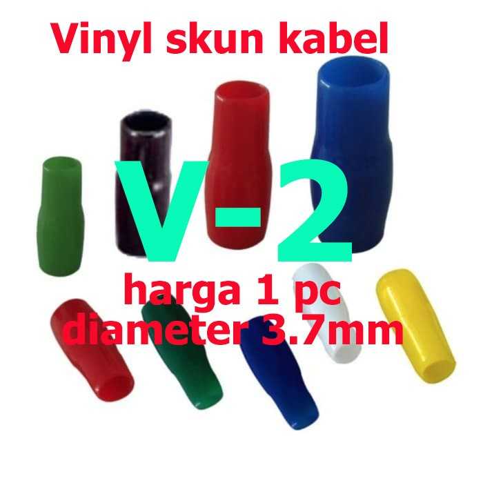 Jual V-2 Vinyl Skun Kabel KSP V-2 terminal insulation karet 1 pc