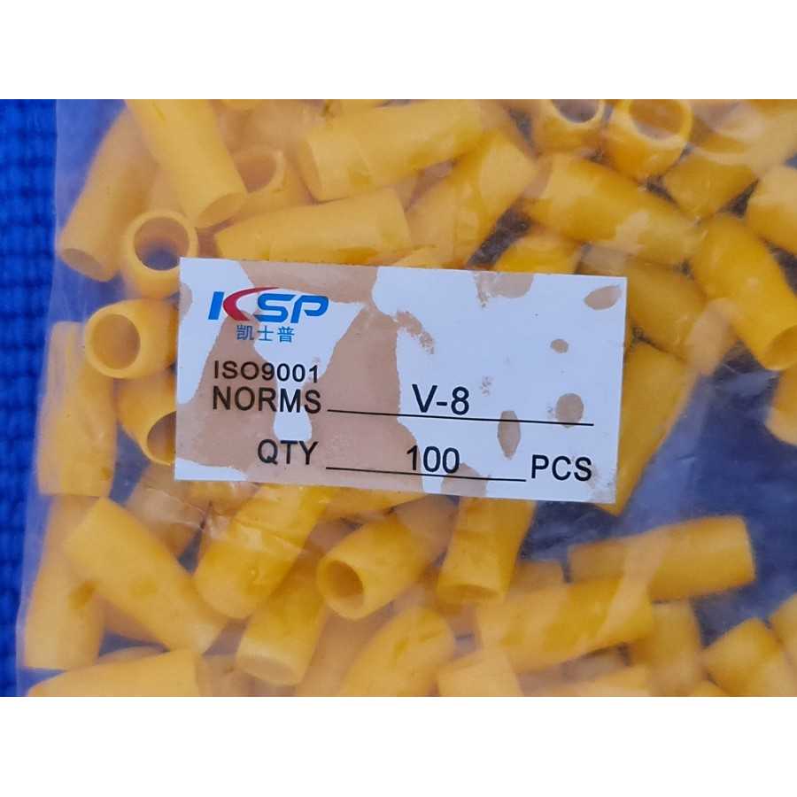 Jual V-8 Vinyl Skun Kabel KSP V-8 terminal insulation karet 1 pc