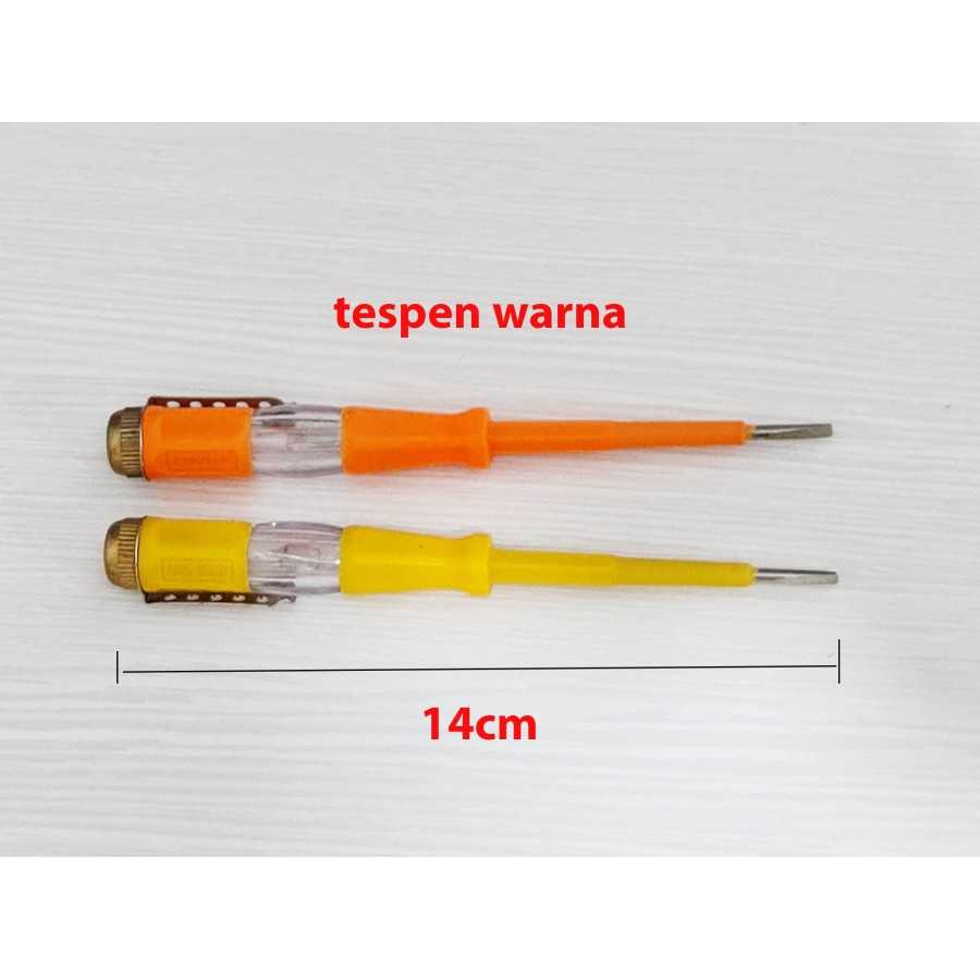 Jual obeng tespen warna panjang 14cm | Jakmall.com