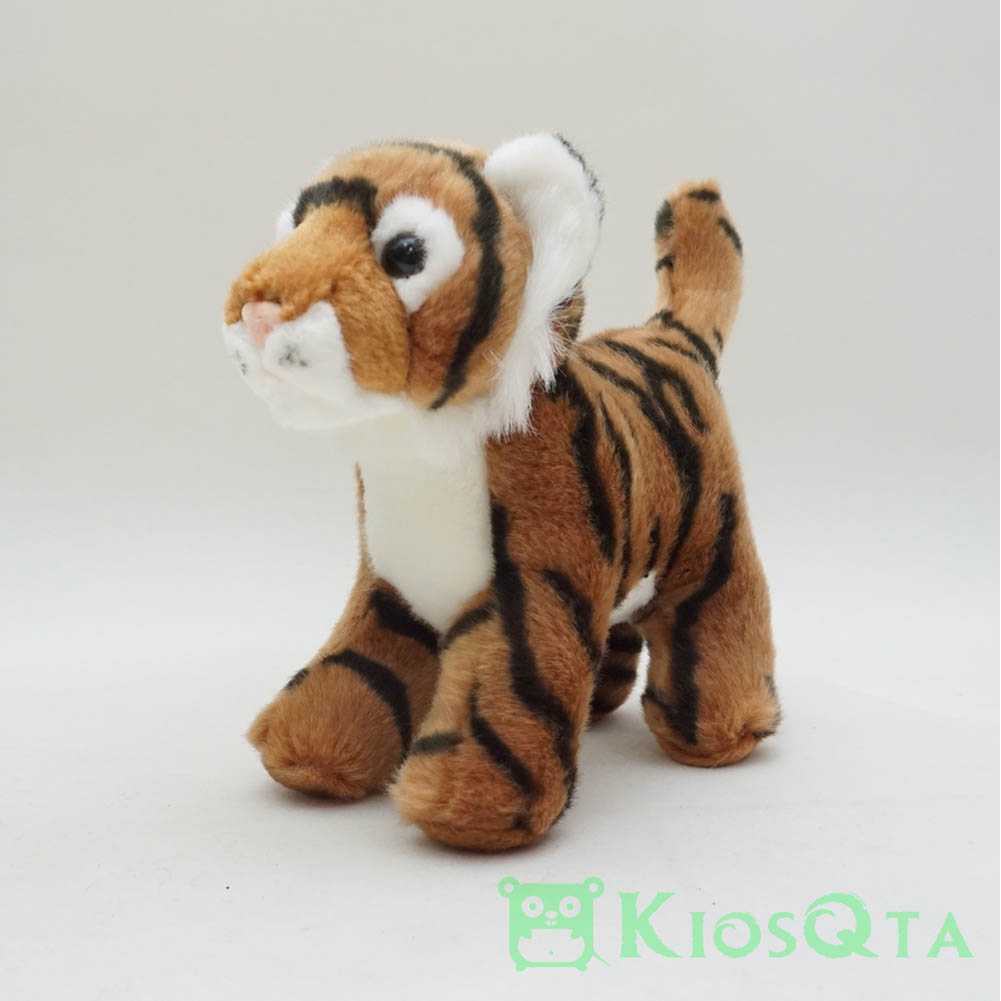 Jual boneka macan harimau loreng edukasi tiger coklat berdiri 14