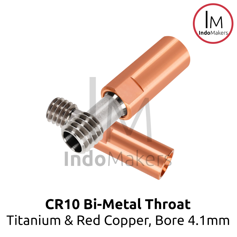 Jual CR10 / Ender3 Bi Metal Throat Straight-Through 4.1mm