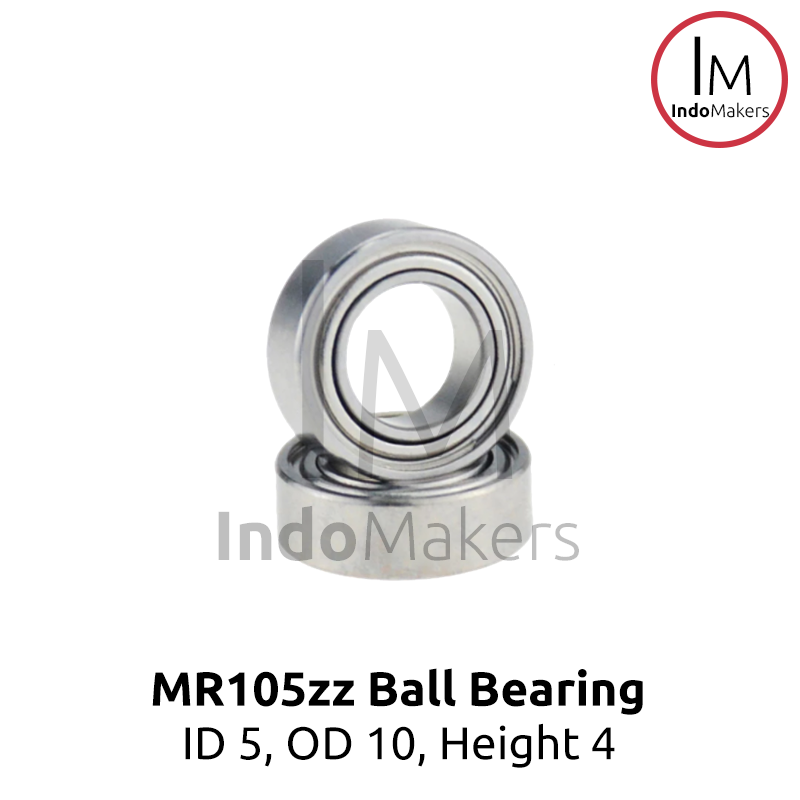 Jual MR105zz Miniature Ball Bearing 5x10x4mm | Jakmall.com