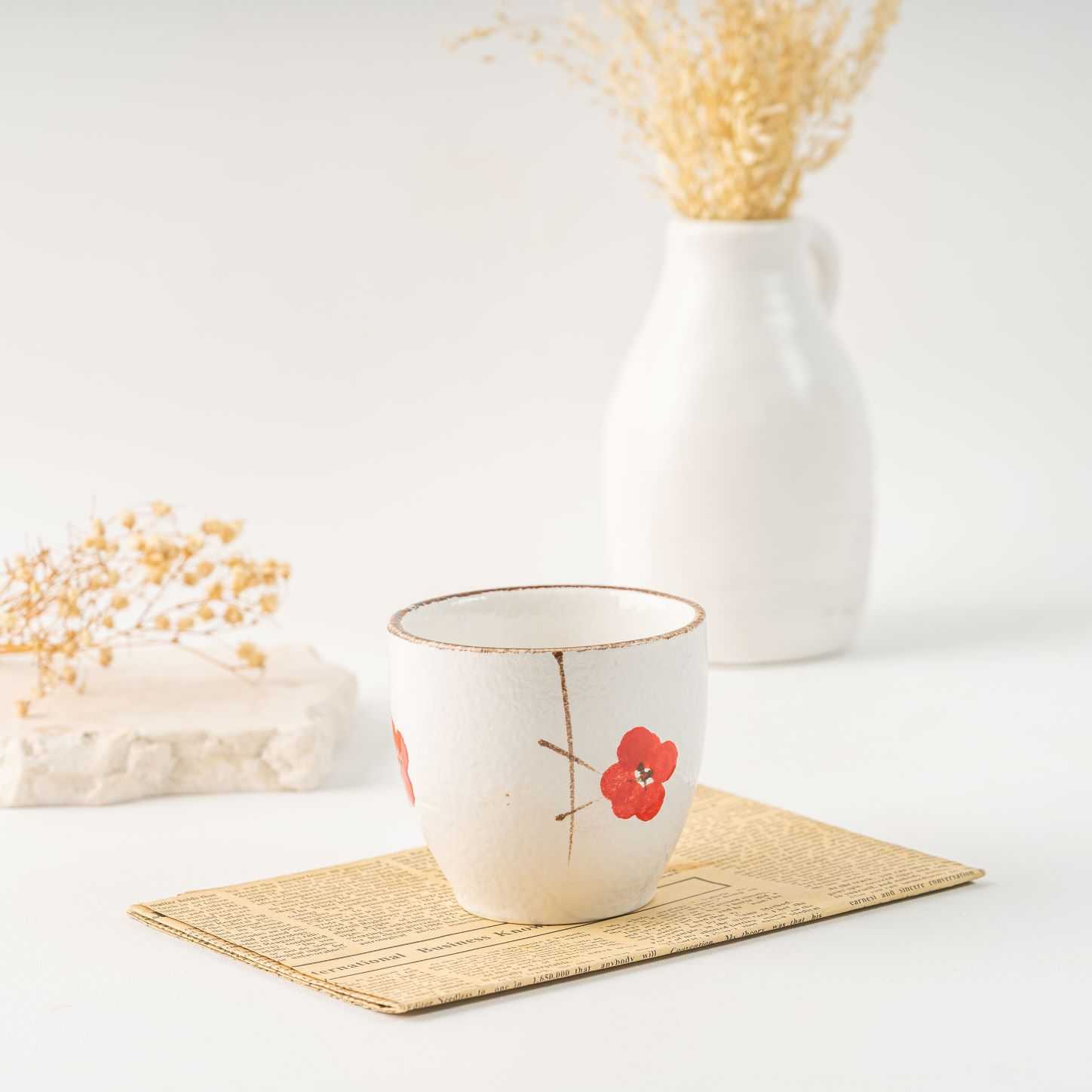 Jual UCHII Ceramic HANA OCHA Tea Cup | Gelas Kopi Porcelain