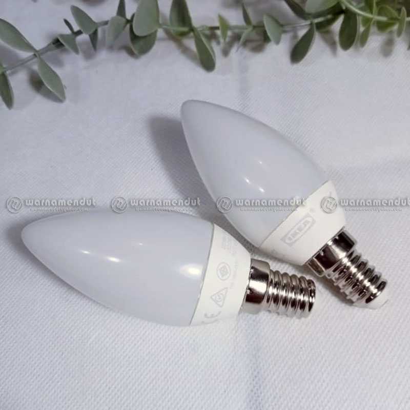 Jual IKEA RYET Bohlam LED E14 200 Lumen, Chandelier Putih Opal