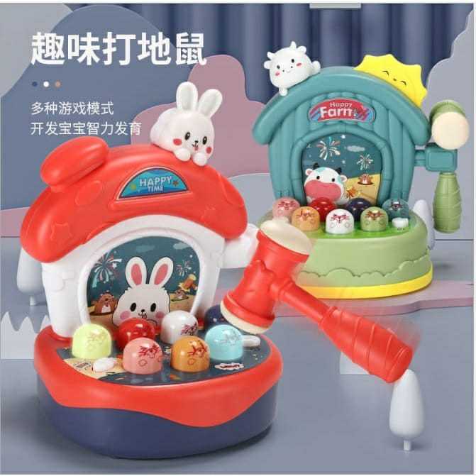 Jual MAINAN PUKUL HAMSTER HIT THE MOLE HAPPY HAMSTER MUSICAL
