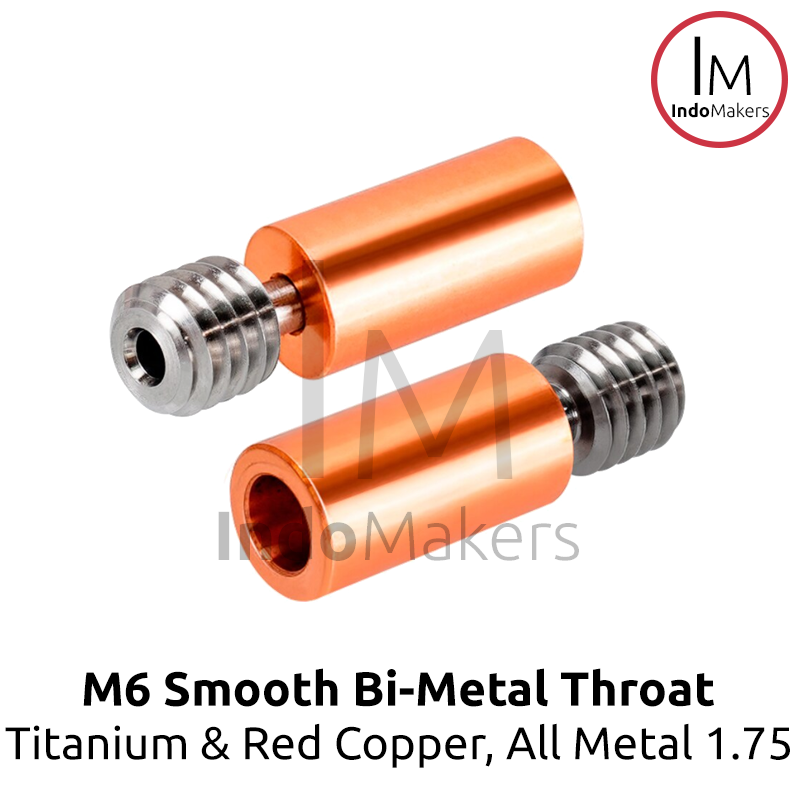 Jual M6 / Ender3 Bi Metal Throat All-Metal Titanium Red Copper