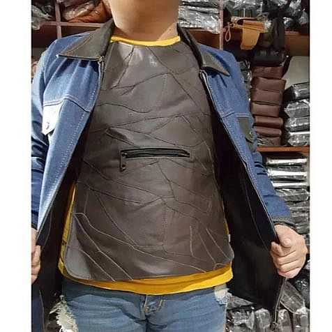 Jual Rompi Kulit Motor Pelindung Dada Penahan Angin Punggung All