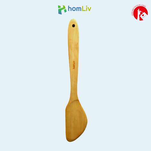 Jual homLiv - Spatula Kayu Angsana - Sutil Masak Premium Food