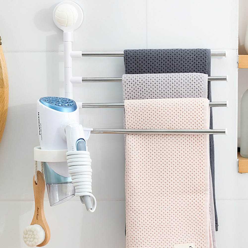 Jual Rak Handuk Holder RHH018 Rak Hair Dryer 4 Tingkat Simple