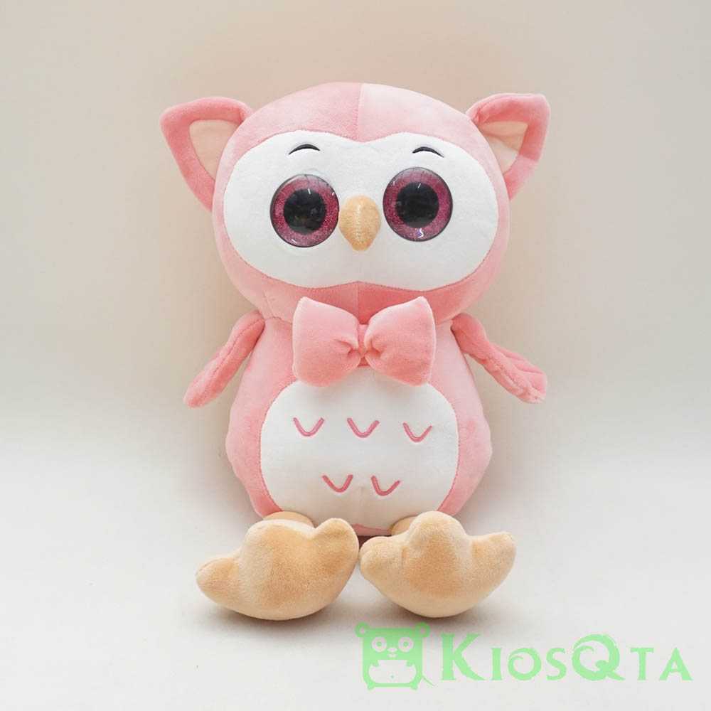 Jual boneka owl burung hantu pink mata besar | Jakmall.com