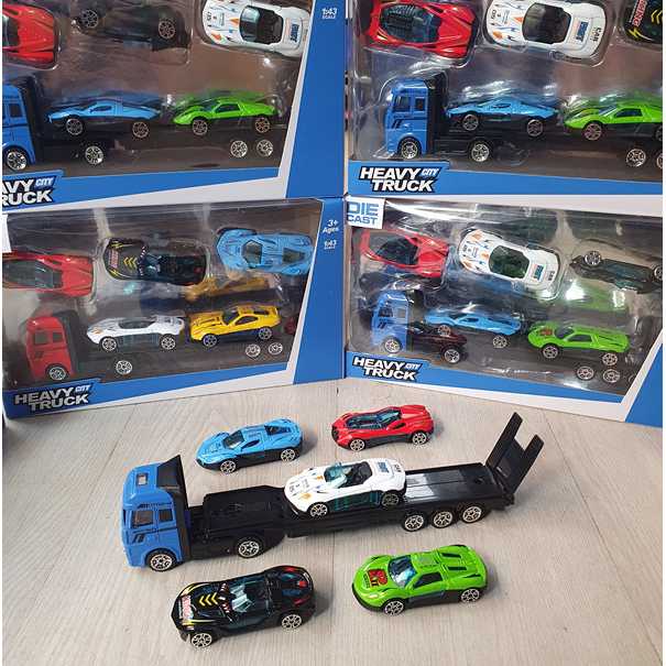 Jual MAINAN DIECAST HEAVY TRUCK MOBIL DIE CAST ALAT BERAT ISI
