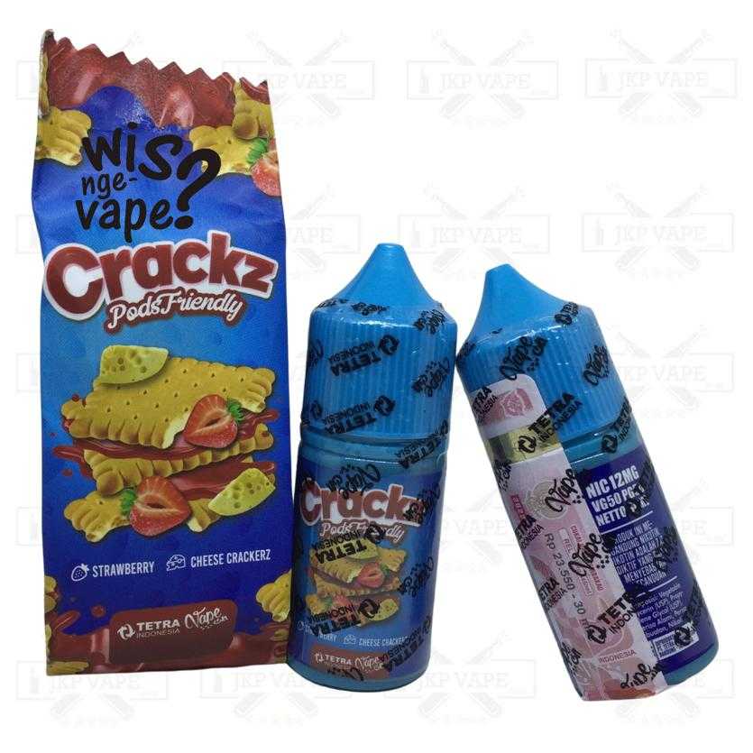 Jual Crackz V1 Strawberry Cheese Crackerz 30ml - by Tetra Liquid