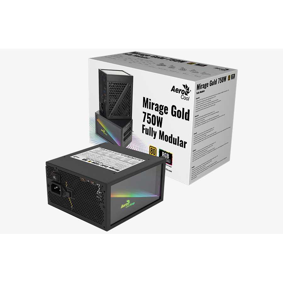 Jual Aerocool Mirage Gold 750W Full Modular ARGB - 80 PLUS Gold