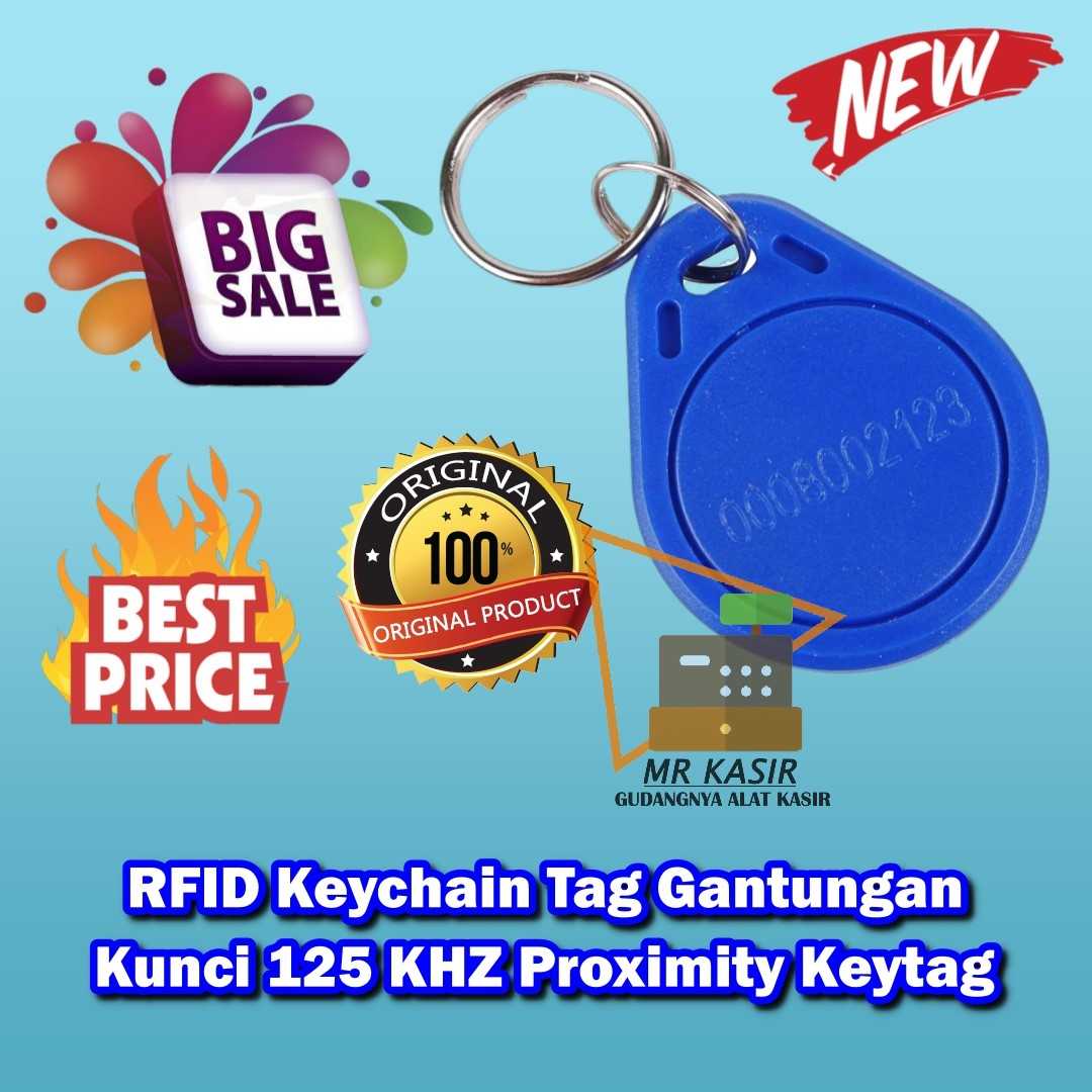 Jual RFID Keychain Tag Gantungan Kunci 125 KHZ Proximity Keytag