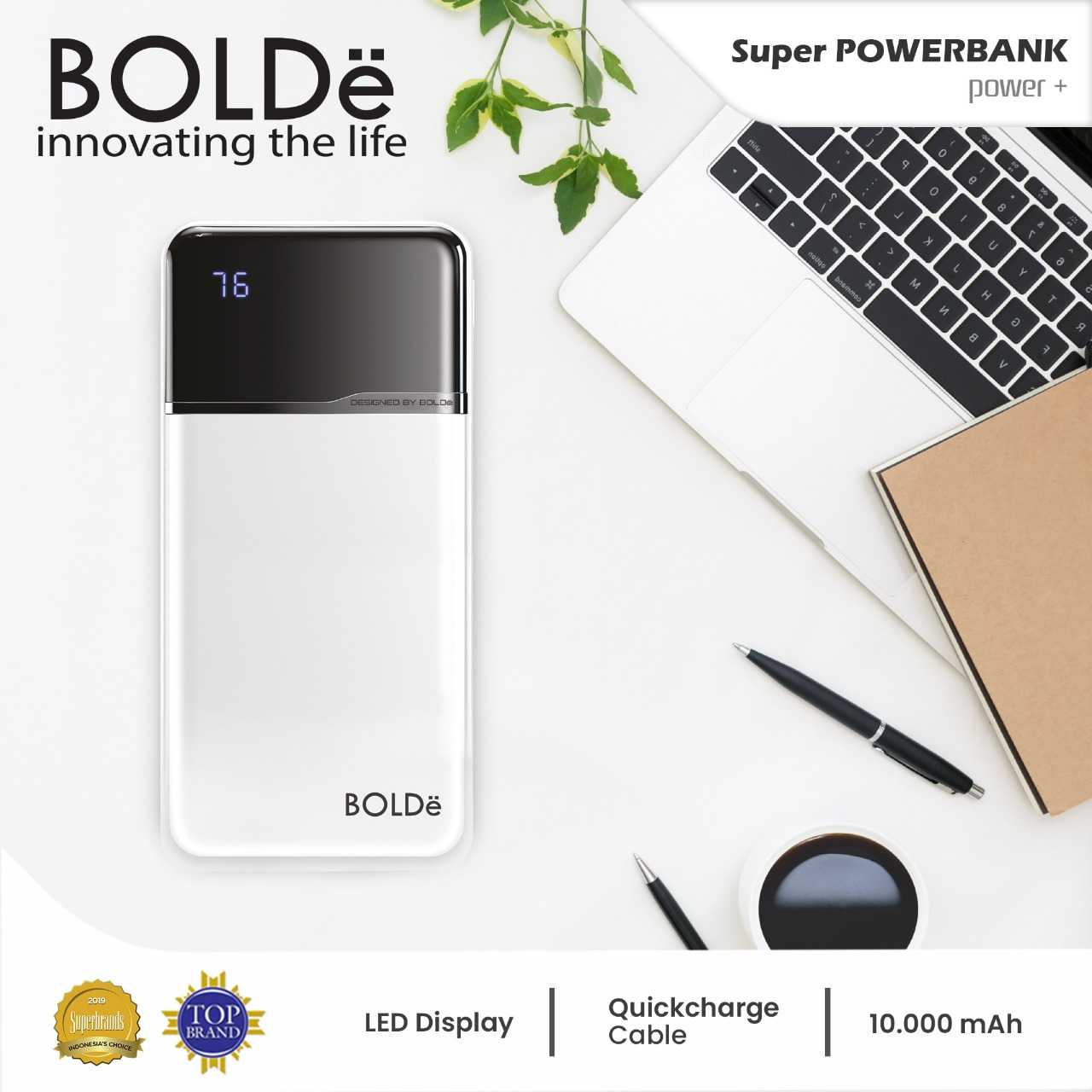 Jual BOLDe Super Power Bank POWER+ LCD | Jakmall.com