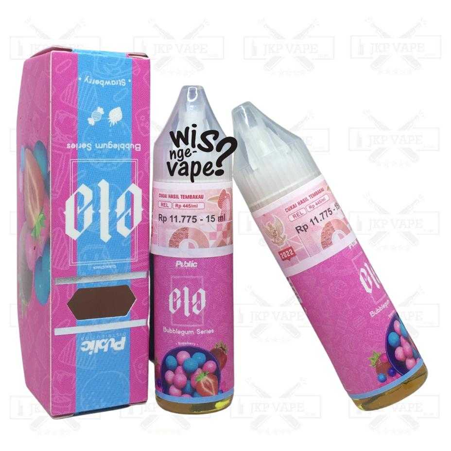 Jual ELO Bubblegum Strawberry 15ml - By Public Liquid Vape Salt
