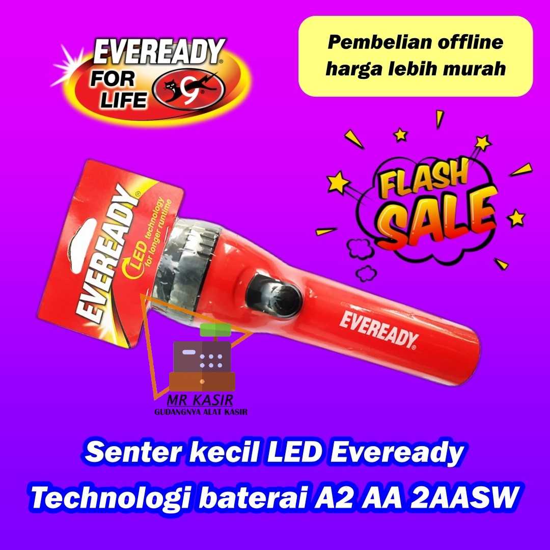 Jual Senter kecil LED Eveready Technologi baterai A2 AA 2AASW