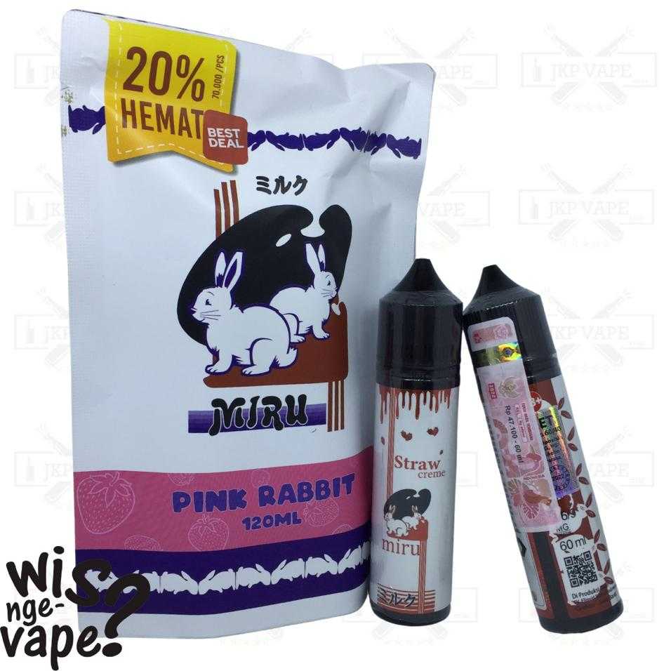 Jual Miru Pink Rabbit 60ml - By Jozojo Brew Liquid Vape Freebase