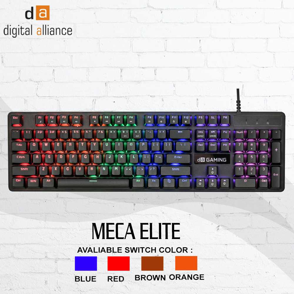 Jual Digital alliance Meca Elite Black Keyboard Gaming | Jakmall.com
