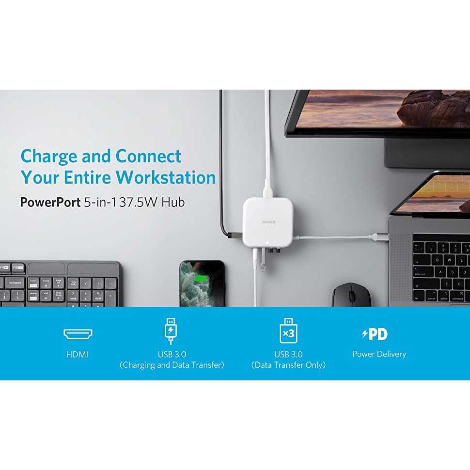 Jual ANKER A2057 PowerPort Expand 5-in-1 - USB and Type-C Output