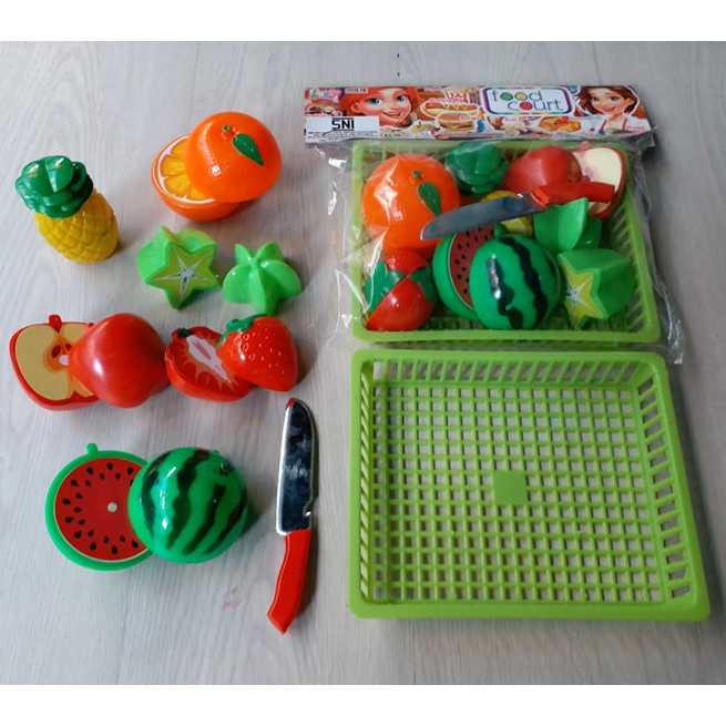Jual MAINAN BUAH POTONG KITCHEN FUN | Jakmall.com