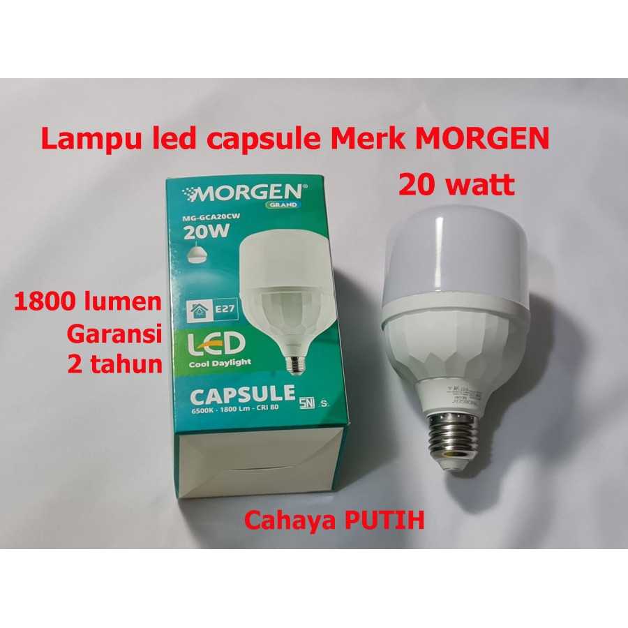 Jual lampu led 20watt grand capsule morgen cahaya putih garansi