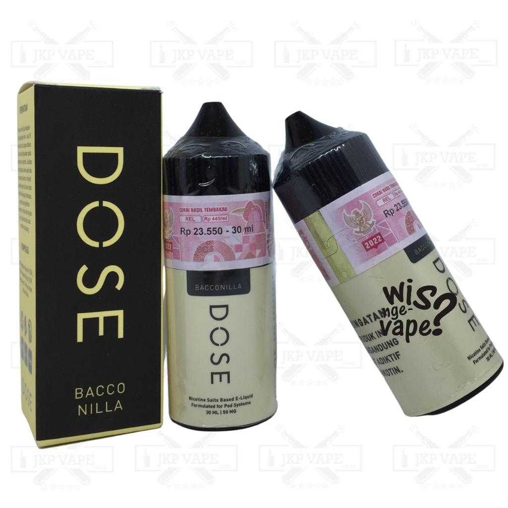 Jual DOSE BACCO NILLA 30ML - SALT NIC PREMIUM LIQUID VAPE BY HEX