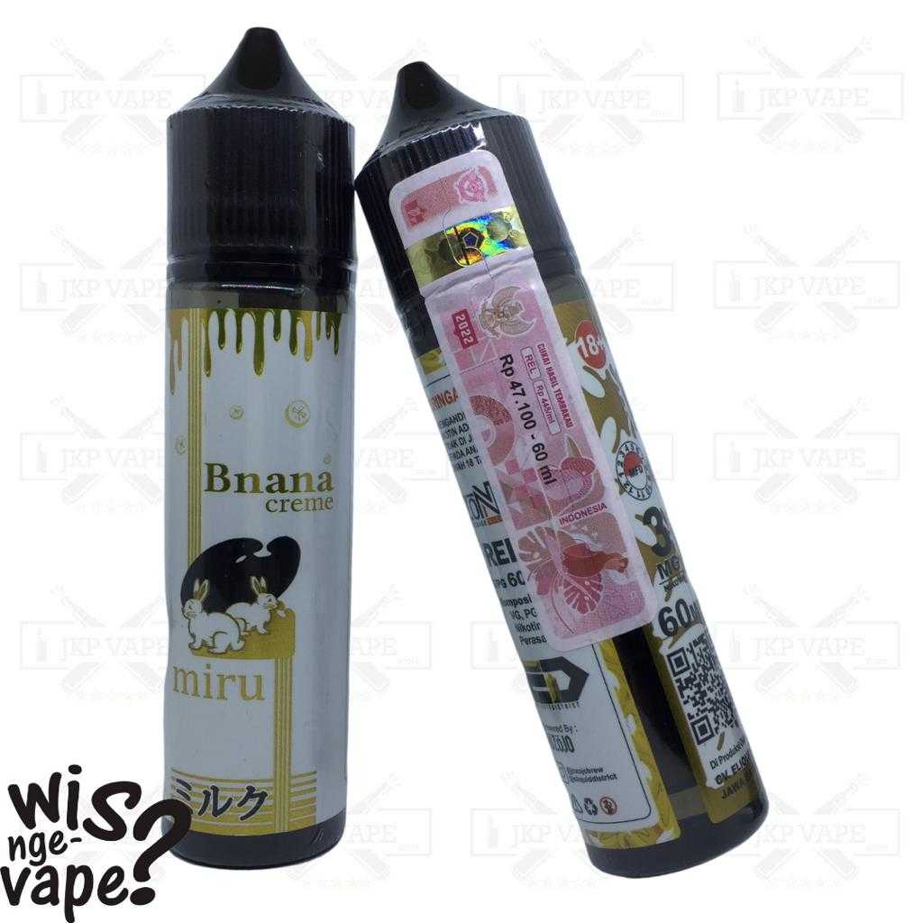 Jual Miru Banana Creme 60ml - By Jozojo Liquid Vape X Eliquid