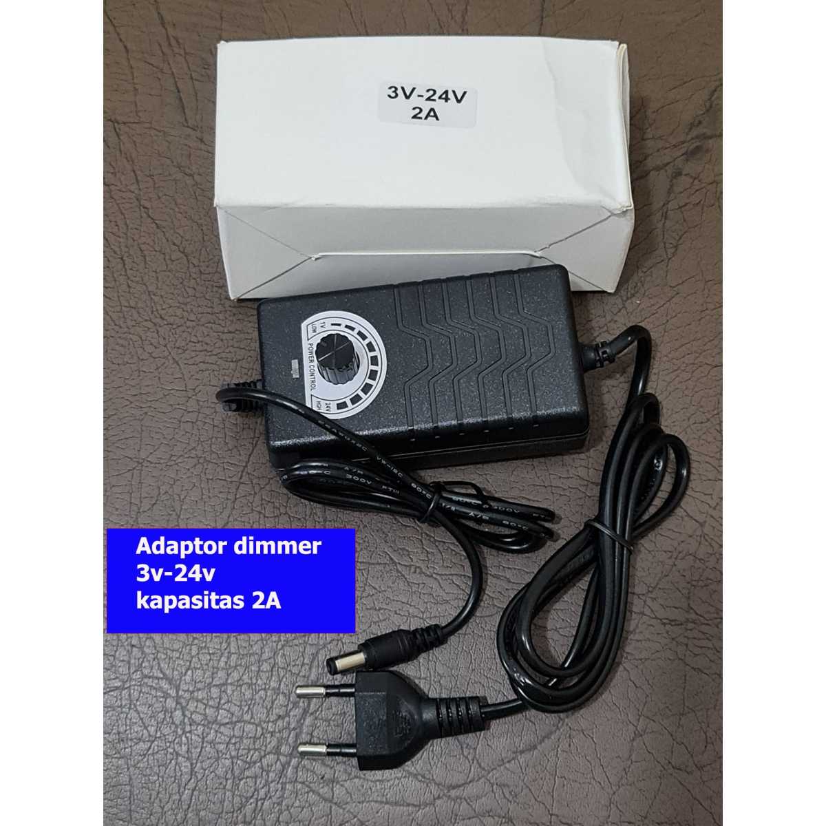 Jual adaptor dimmer 3v-24v dc 2A - adaptor multi output 3v sd 24v