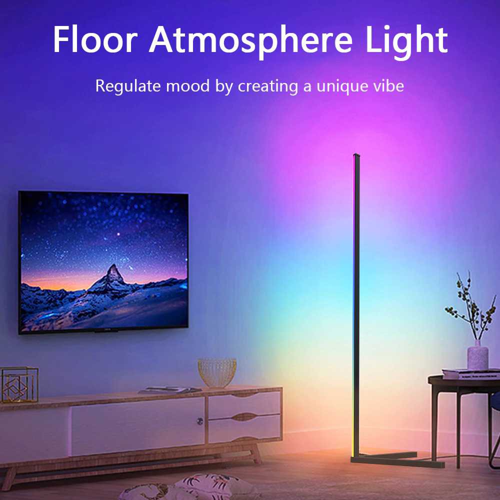 Jual MIHEAL Lampu Lantai LED Standing Lamp Corner RGB 18W with