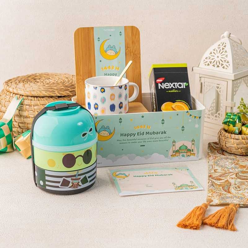 Jual RUMAUMA Parcel Ramadan Gelas Keramik Set Lunch Box Hampers