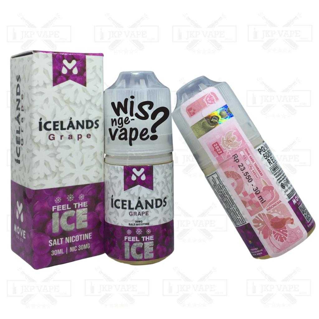 Jual Icelands Grape 30ml - Liquid Vape Saltnic | Jakmall.com