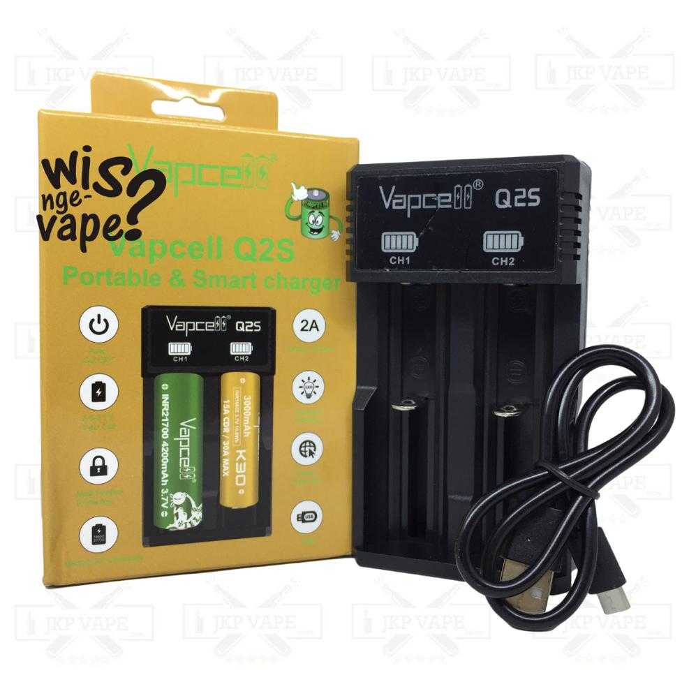 Jual Charger Vapcell Q2S Authentic - 2 Slot for Battery Vape