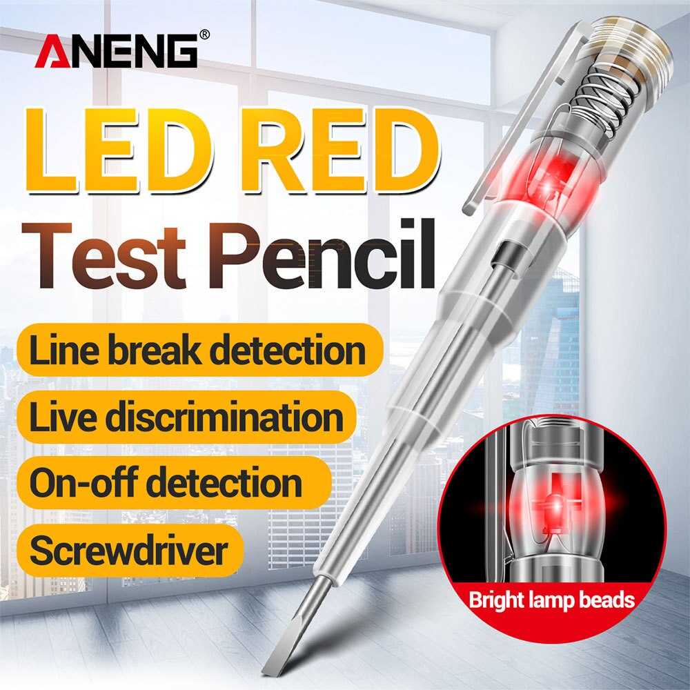 Jual ANENG Obeng Tespen Tester Pen with Indicator LED - B09