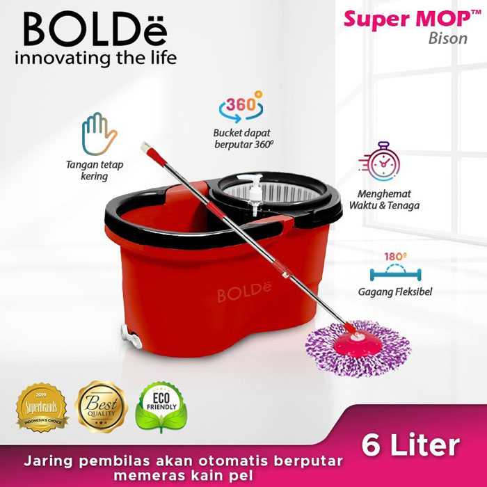 Jual Bolde Super Mop Bison Pel Lantai Jumbo | Jakmall.com