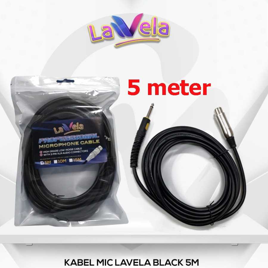 Jual Kabel Mic LAVELA 5m Kabel Microphone Professional | Jakmall.com