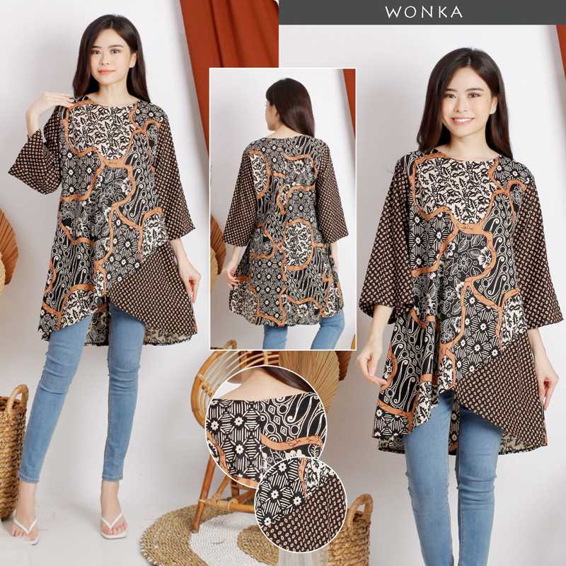 Model Baju Atasan Batik Wanita