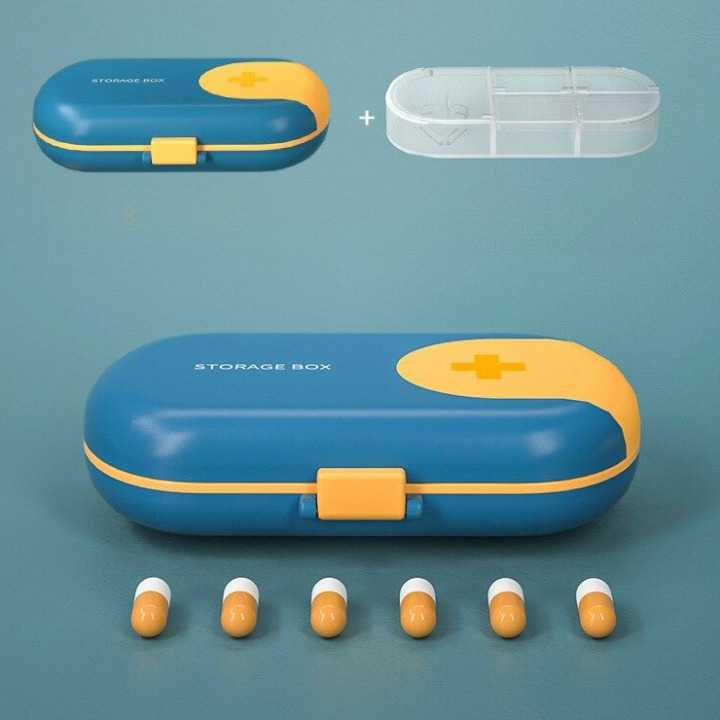 Jual Storage Box Kotak Obat Travel Medicine Tablet Pill Box
