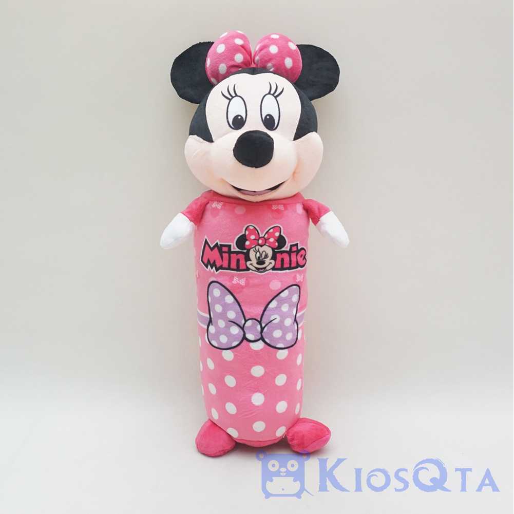Jual guling minnie mouse pink printing kaki tangan medium