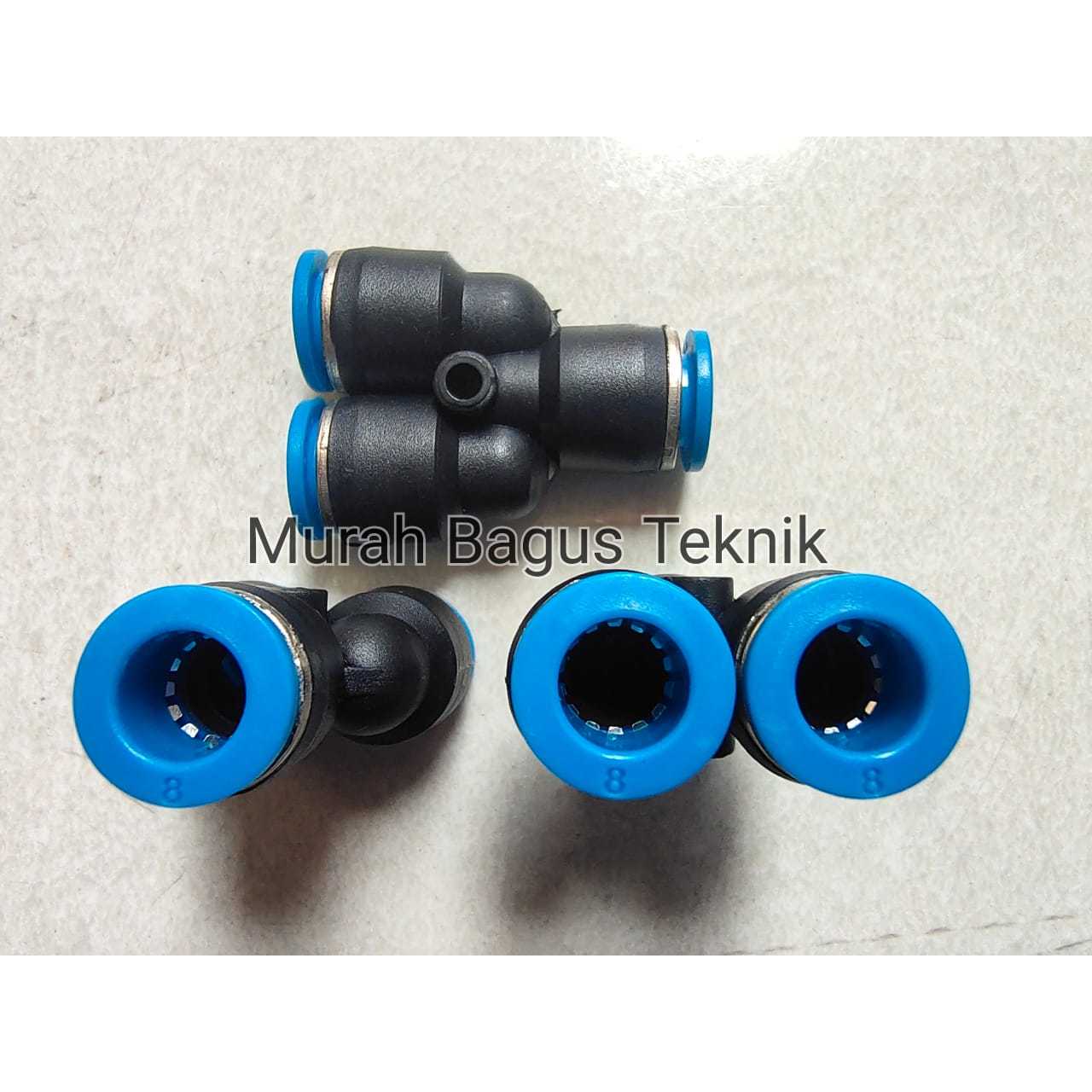 Jual Fitting Pneumatic PY 8mm Fitting Angin PY 8mm Y Union