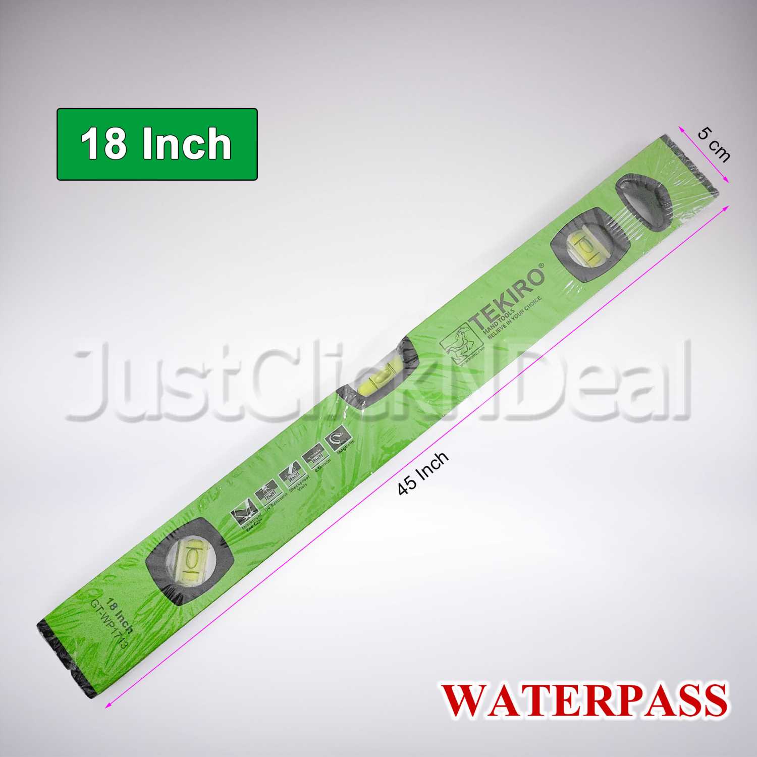 Jual Tekiro Waterpass 12 - 40 Inch Box Level Pas Magnet Original