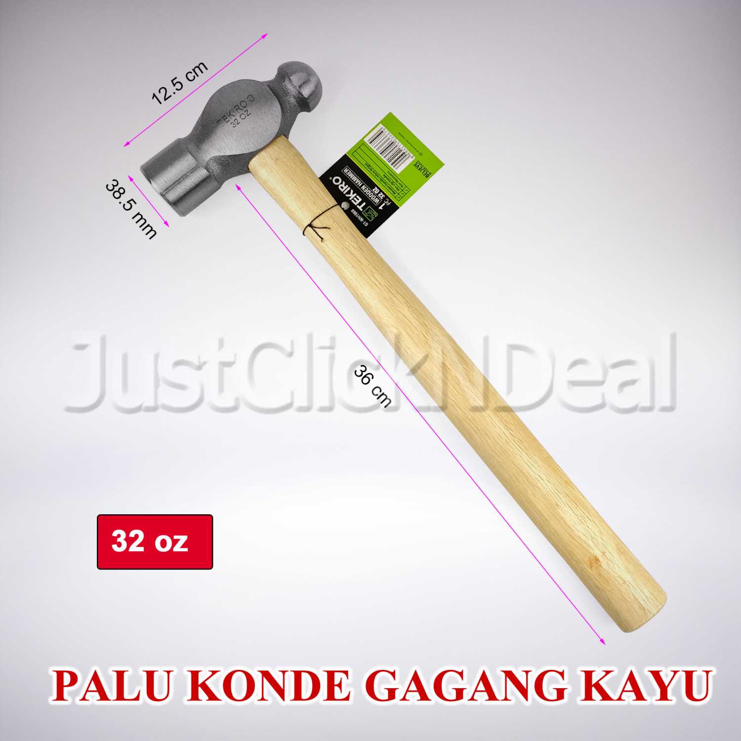 Jual Tekiro Palu Konde Gagang Kayu 16 24 32 OZ Original | Jakmall.com